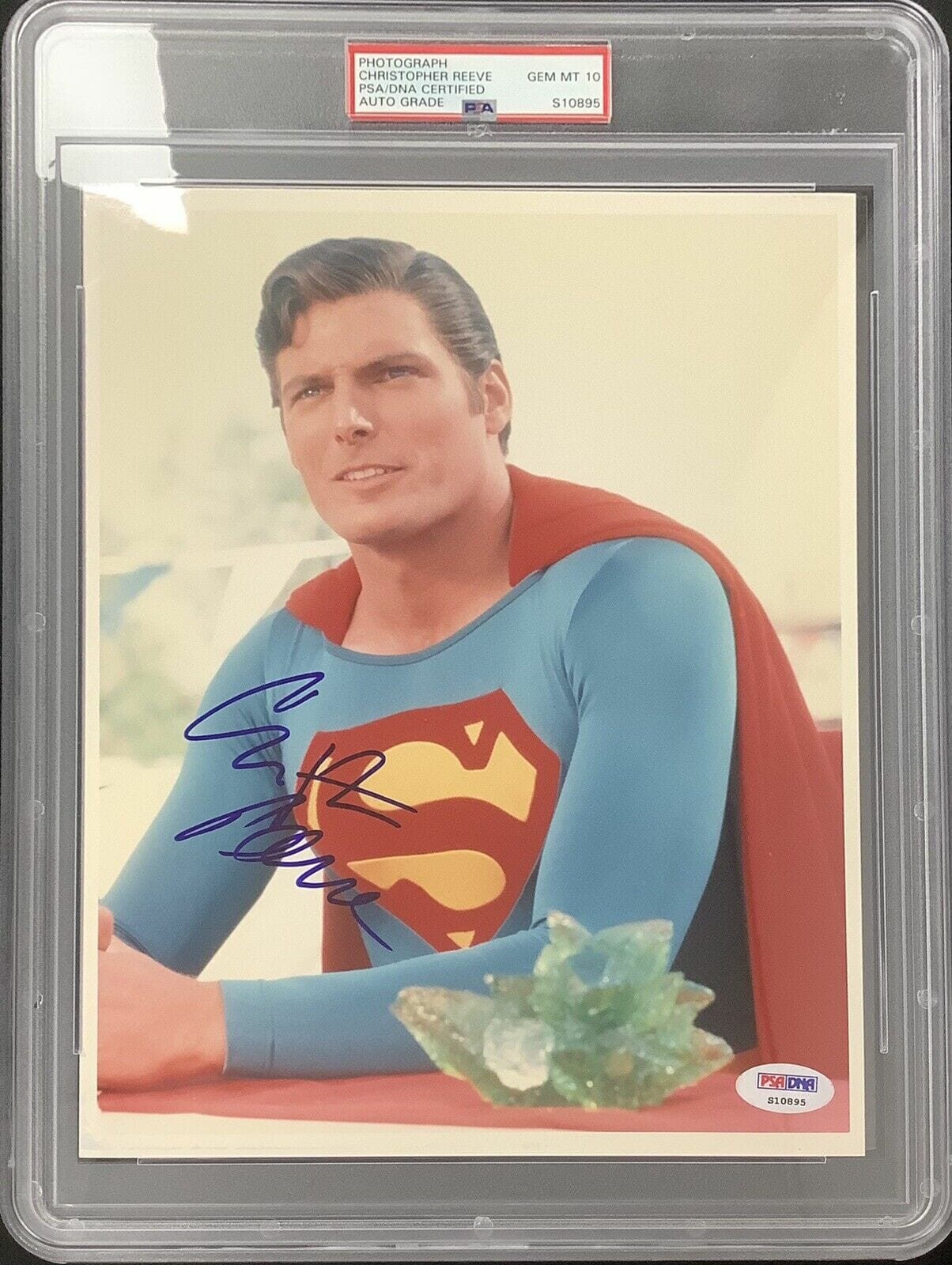 Christopher Reeve Signed Photo 8x10 Superman PSA/DNA 10 Gem | Autographia