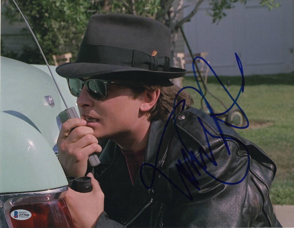 MICHAEL J FOX SIGNED AUTOGRAPH 11x14 PHOTO BACK TO THE FUTURE BTTF ...
