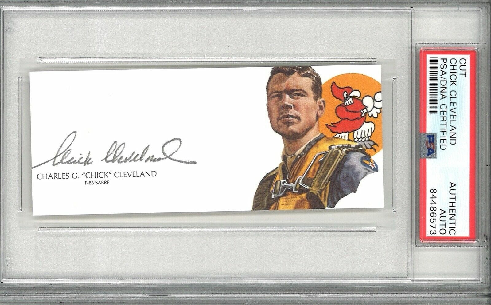 CHICK CLEVELAND SIGNED CUT SIGNATURE PSA DNA 84486573 (D) KOREAN WAR ...