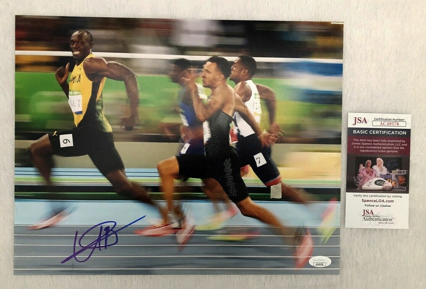 Usain Bolt Signed 11x14 Photo Rio Olympics Fastest Human Ever JSA COA ...