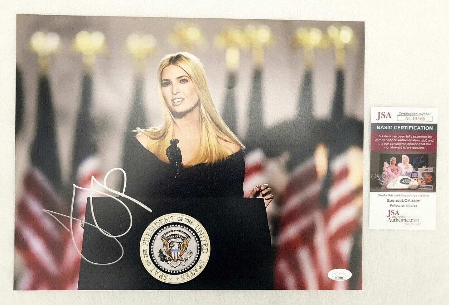 Ivanka Trump Signed 11x14 Photo 1st Daughter MAGA JSA COA | Autographia
