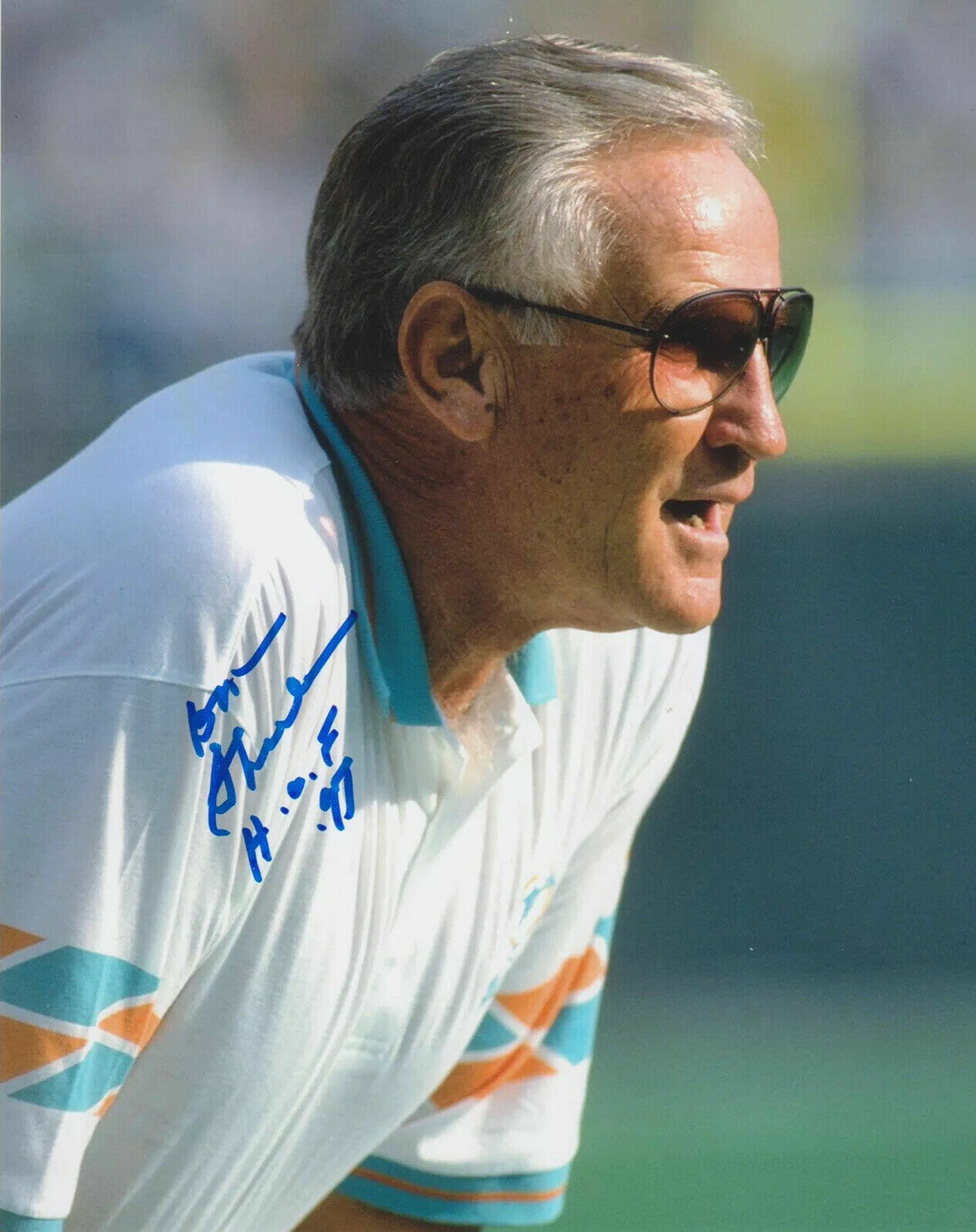 Coach Don Shula SIGNED 8x10 Miami Dolphins Hall of Fame HOF 97 ...