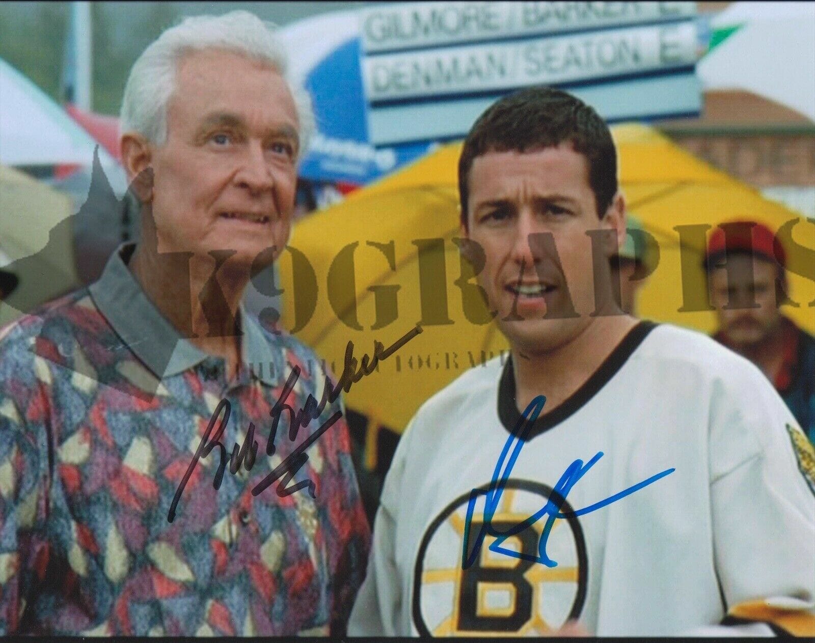 Bob Barker & Adam Sandler SIGNED Happy Gilmore Autograph 8x10 K9 holo ...