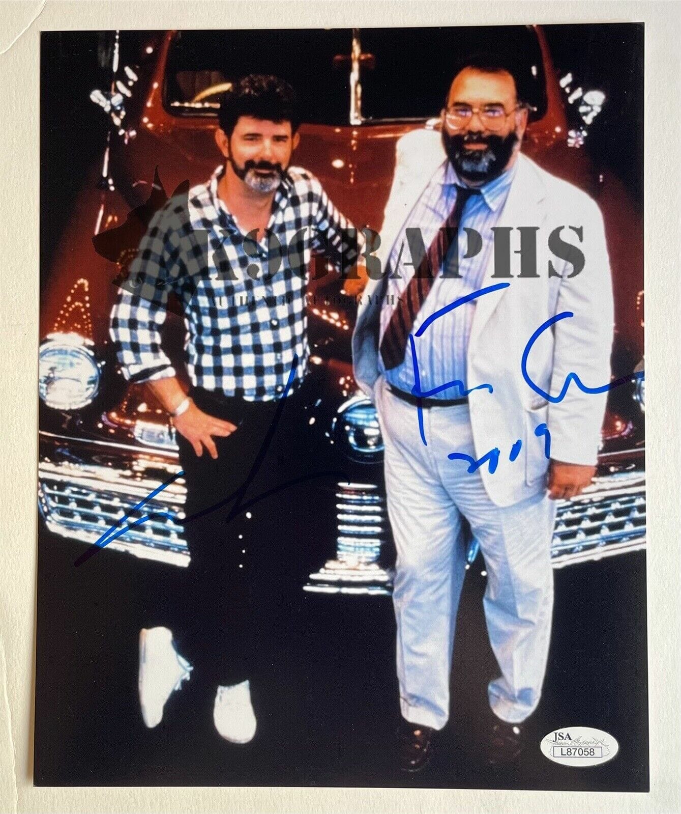 George Lucas & Francis Ford Coppola Star Wars SIGNED 8x10 - RARE JSA ...