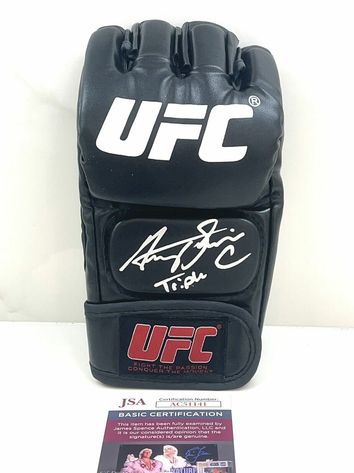 UFC HENRY CEJUDO TRIPLE C AUTOGRAPHED HAND SIGNED UFC GLOVE JSA CERT ...