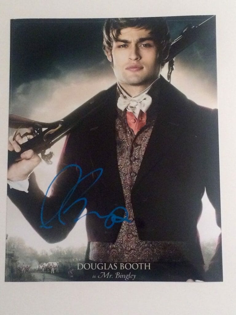 Douglas Booth Hand Signed 8x10 PRIDE + PREJUDICE + ZOMBIES | Autographia