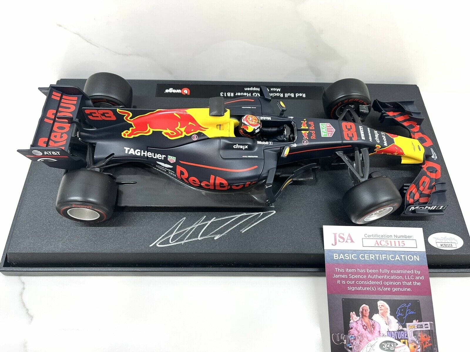 Max Verstappen Hand Signed 1:18 Red Bull Racing Car JSA Cert | Autographia