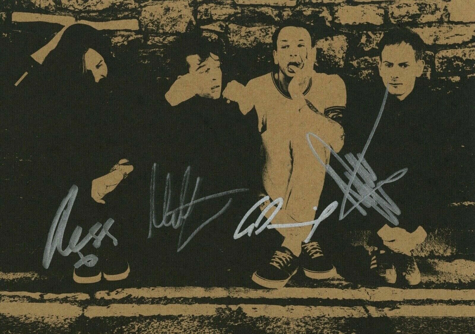 The 1975 Band Signed Autographed Notes On A Conditional Form Photo Card ...