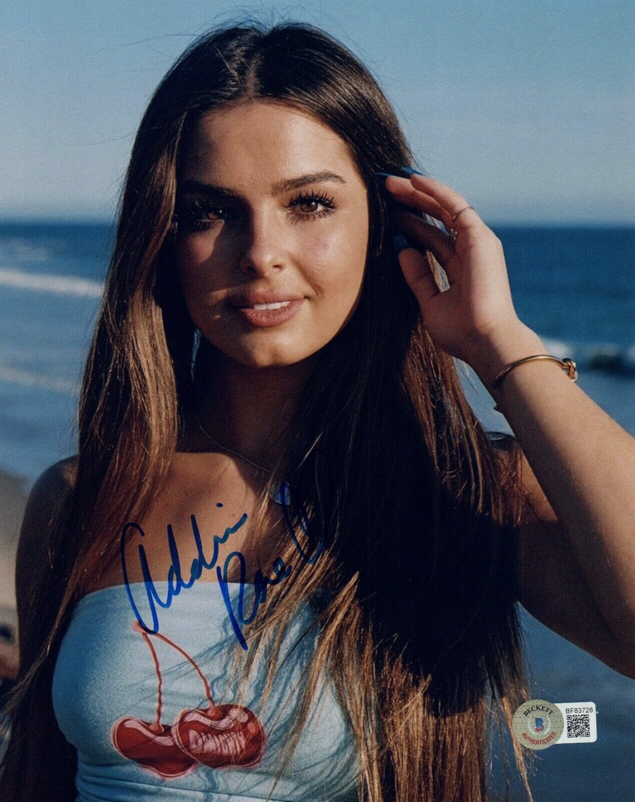 Addison Rae Signed Autographed 8x10 Photo TikTok Actress Dancer Sexy ...