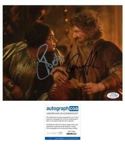 Sophia Nomvete & Owain Arthur "LOTR: The Rings of Power" SIGNED 8x10 ...