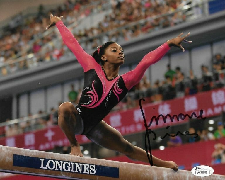 SIMONE BILES SIGNED AUTOGRAPHED 2020 TOKYO 8X10 PHOTO USA OLYMPICS GOLD ...