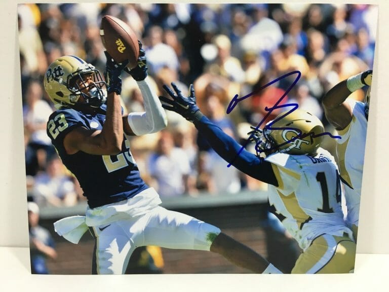 PITTSBURGH TYLER BOYD SIGNED AUTOGRAPHED FOOTBALL 8X10 PHOTO NFL TEAM ...