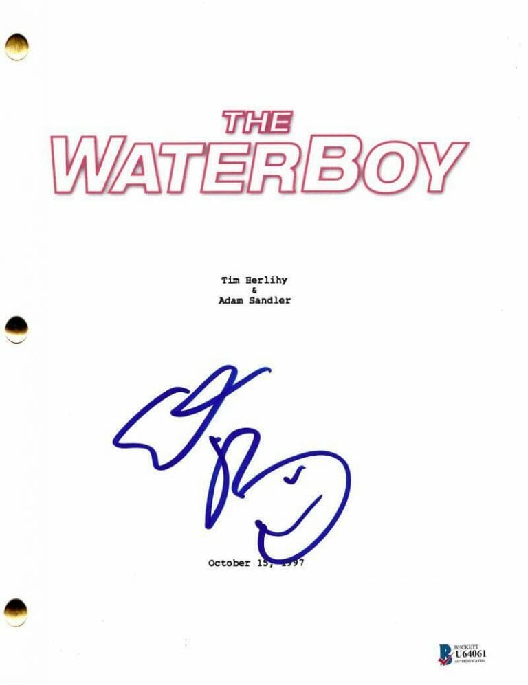 Adam Sandler Signed Memorabilia - Happy Gilmore Autograph | Autographia