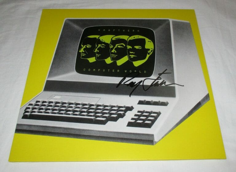 RALF HUTTER SIGNED KRAFTWERK COMPUTER WORLD VINYL RECORD JSA | Autographia