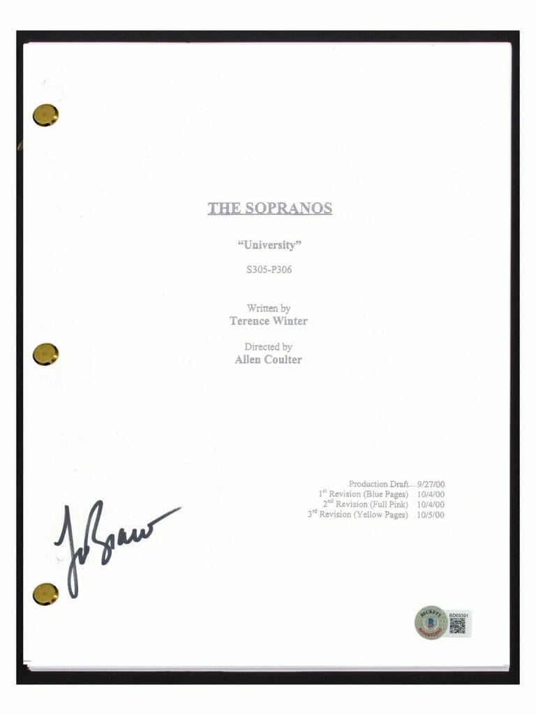 The Sopranos Signed Memorabilia - Autograph, Signed Poster & Set Props ...