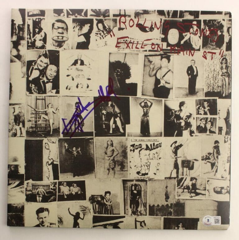 KEITH RICHARDS SIGNED AUTOGRAPH ALBUM RECORD ROLLING STONES EXILE ON ...