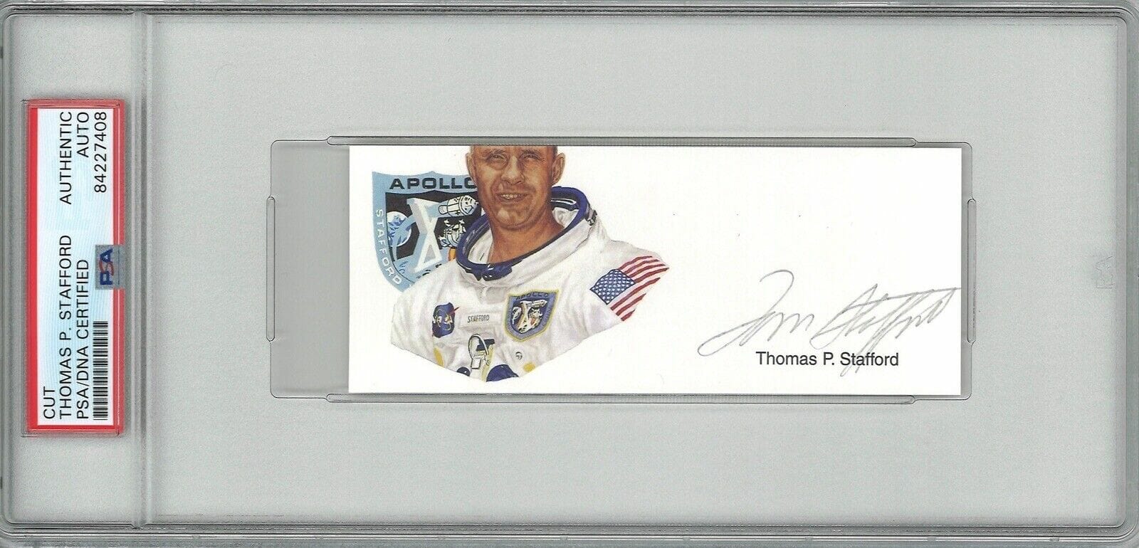 THOMAS STAFFORD SIGNED CUT SIGNATURE PSA DNA 84227408 APOLLO 10 ...
