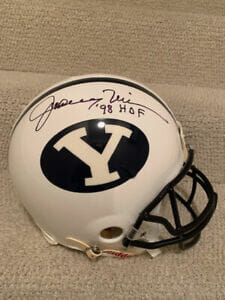 JOHNNY MILLER SIGNED BYU AUTHENTIC PROLINE FULL SIZE HELMET GOLF LEGEND ...