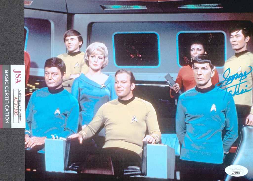 GEORGE TAKEI Signed Autograph 8x10 Photo JSA STAR TREK | Autographia