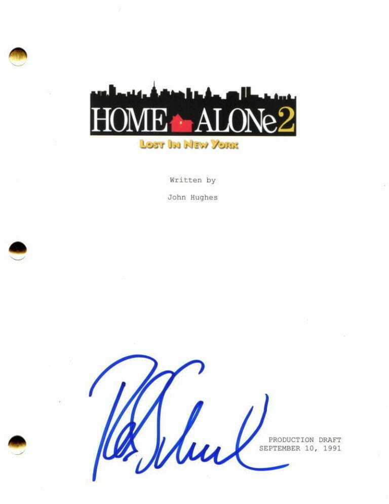 ROB SCHNEIDER SIGNED AUTOGRAPH HOME ALONE 2 FULL MOVIE SCRIPT W ...