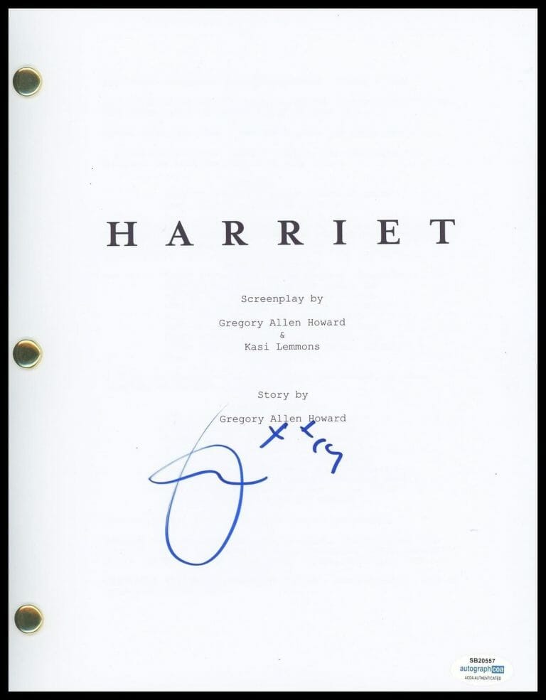 Cynthia Erivo "Harriet" AUTOGRAPH Signed Full Complete Script ...