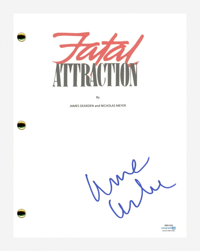 Anne Archer Signed Autographed Fatal Attraction Movie Script Screenplay ...
