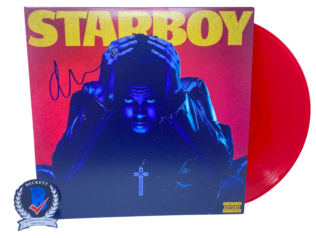 The Weeknd Signed Autographed Starboy Vinyl Record Album 2x LP Beckett ...