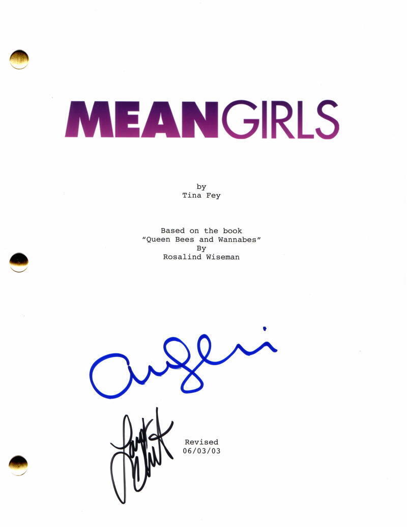AMANDA SEYFRIED & LACEY CHABERT SIGNED AUTOGRAPH MEAN GIRLS FULL MOVIE ...