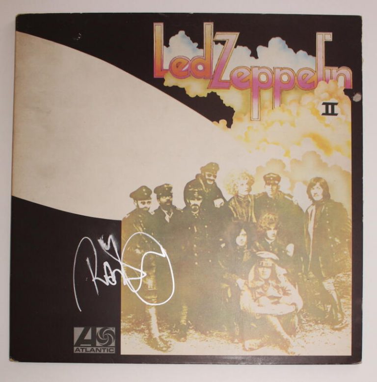 ROBERT PLANT SIGNED AUTOGRAPH ALBUM VINYL RECORD - LED ZEPPELIN 2 RARE ...
