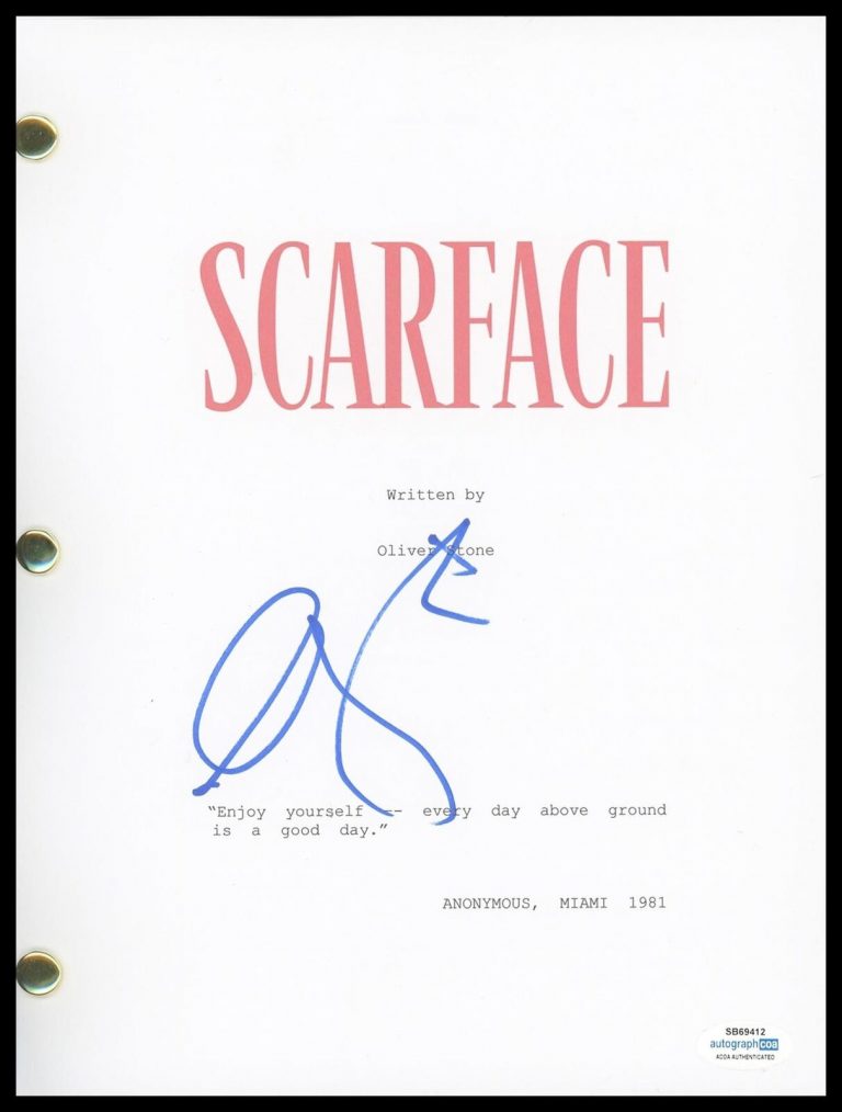 Al Pacino "Scarface" AUTOGRAPH Signed Full Complete Script Screenplay C ...