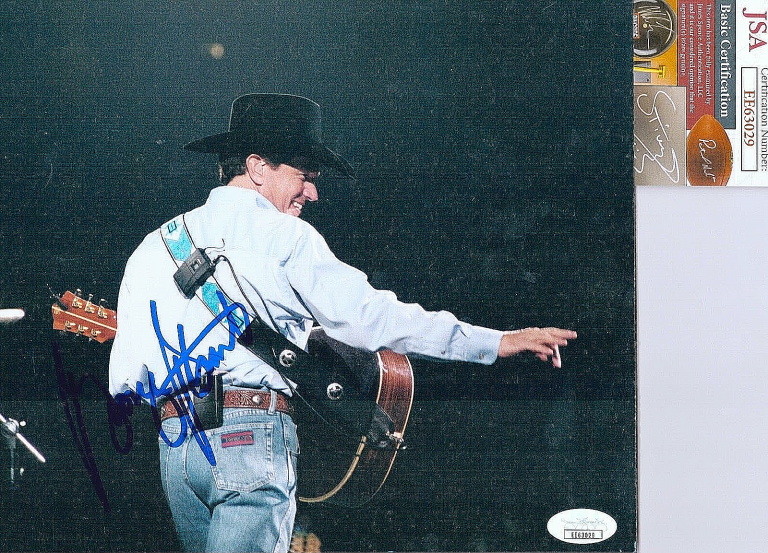 GEORGE STRAIT Signed Autograph 8x10 Candid 1 Of 1 Photo JSA COA Country ...
