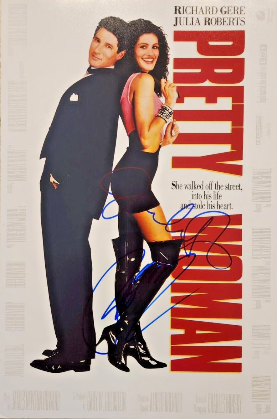 Julia Roberts + Richard Gere Signed 12x18 Poster w/ JSA LOA Pretty ...
