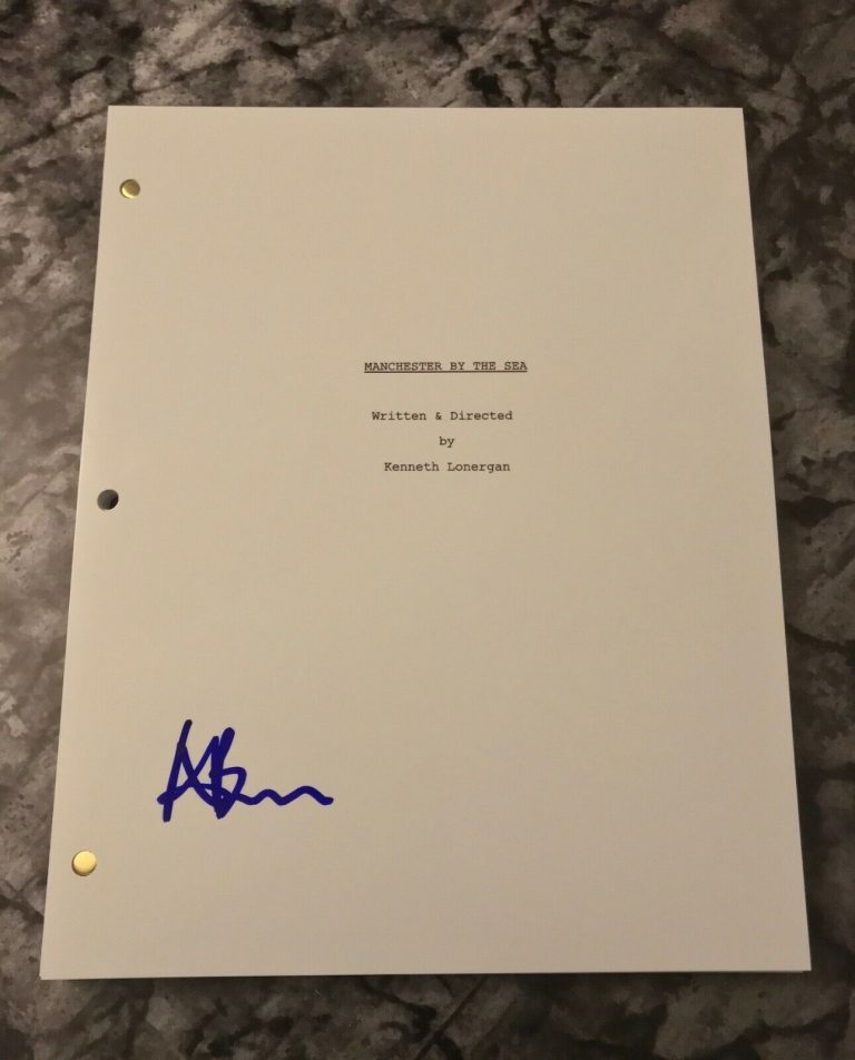 GFA Manchester by the Sea * ANNA BARYSHNIKOV * Signed Movie Script AD1 ...