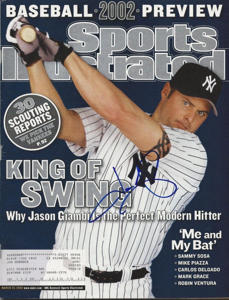 **GFA Sports Illustrated *JASON GIAMBI* Signed SI Magazine AD1 COA ...