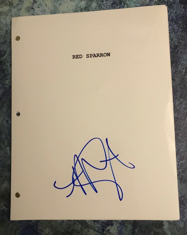 GFA Red Sparrow Movie * MATTHIAS SCHOENAERTS * Signed Full Script COA ...