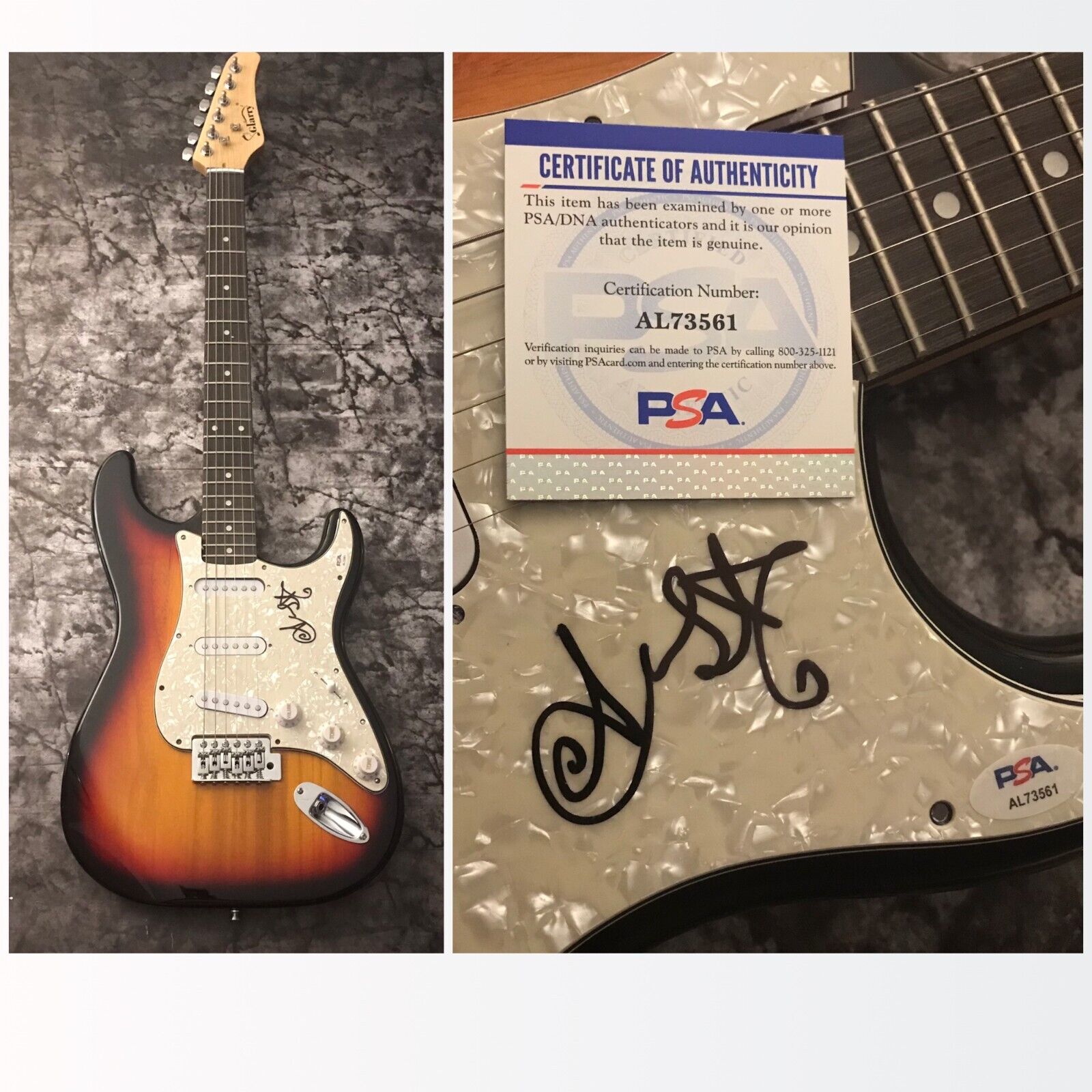 PSA/DNA Arch Enemy Band Star * ALISSA WHITE-GLUZ * Signed Electric ...
