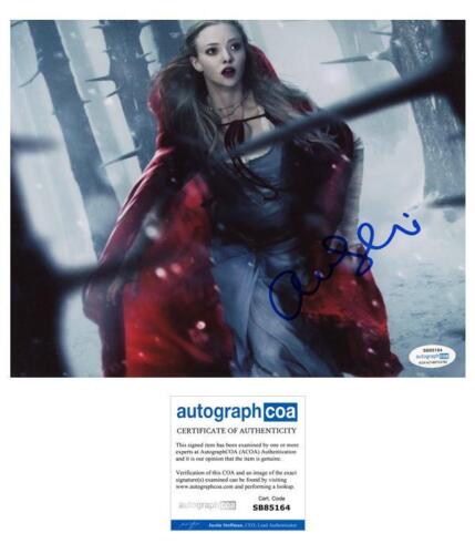 Amanda Seyfried "Red Riding Hood" AUTOGRAPH Signed 'Valerie' 8x10 Photo ...