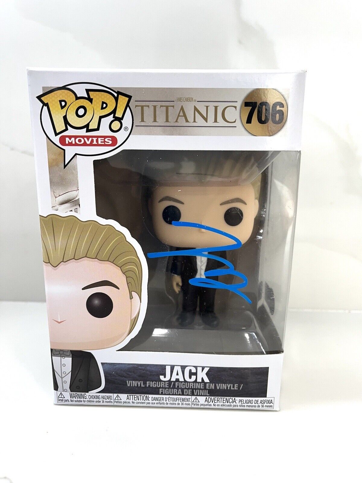 Leonardo Dicaprio Hand Signed Jack Titanic Funko Pop 706 Beckett BAS CERT Opens in a new window or tab Autographia