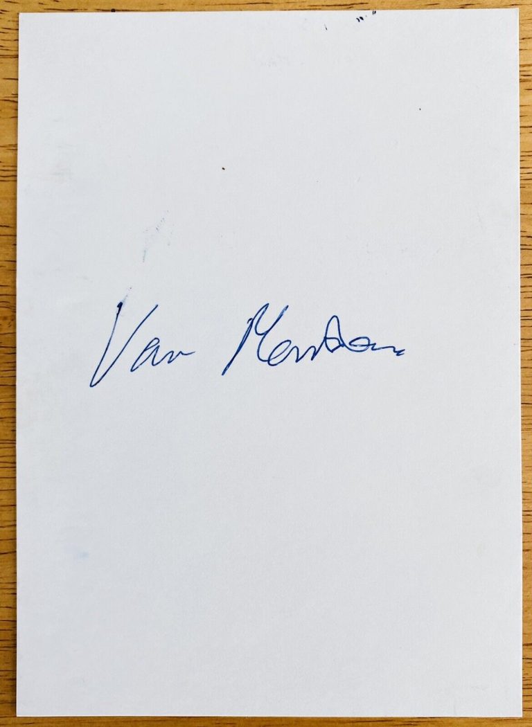 Your Go-To Stop for Guaranteed Authentic Van Morrison Signed ...