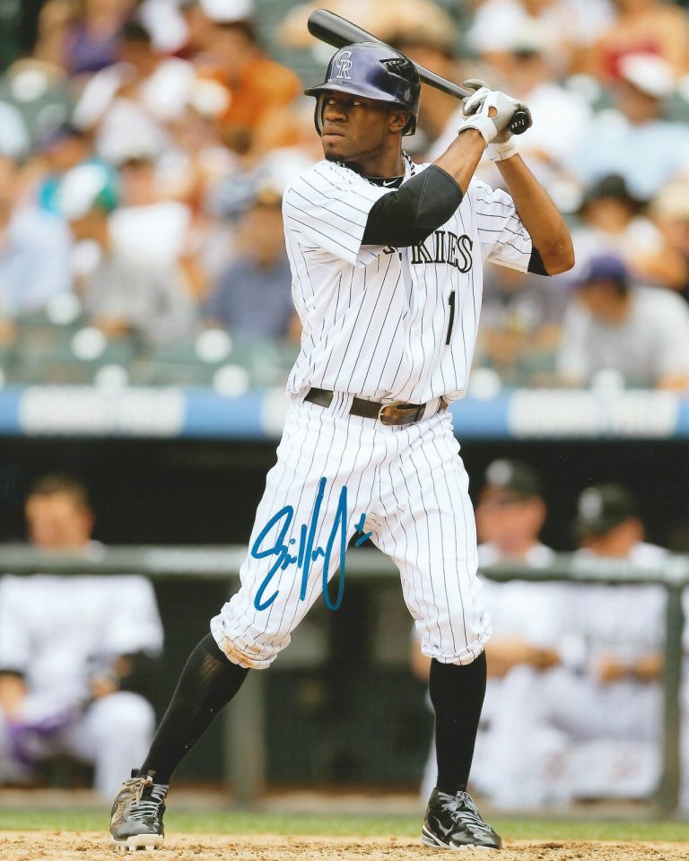 **GFA Colorado Rockies *ERIC YOUNG JR* Signed 8x10 Photo E2 COA** Opens ...