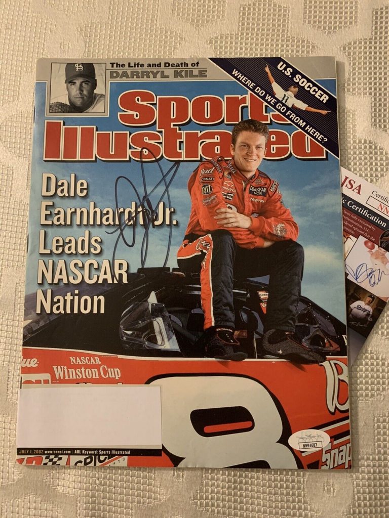 Dale Earnhardt Jr Signed Mag NASCAR JSA Authentication COA Sports ...