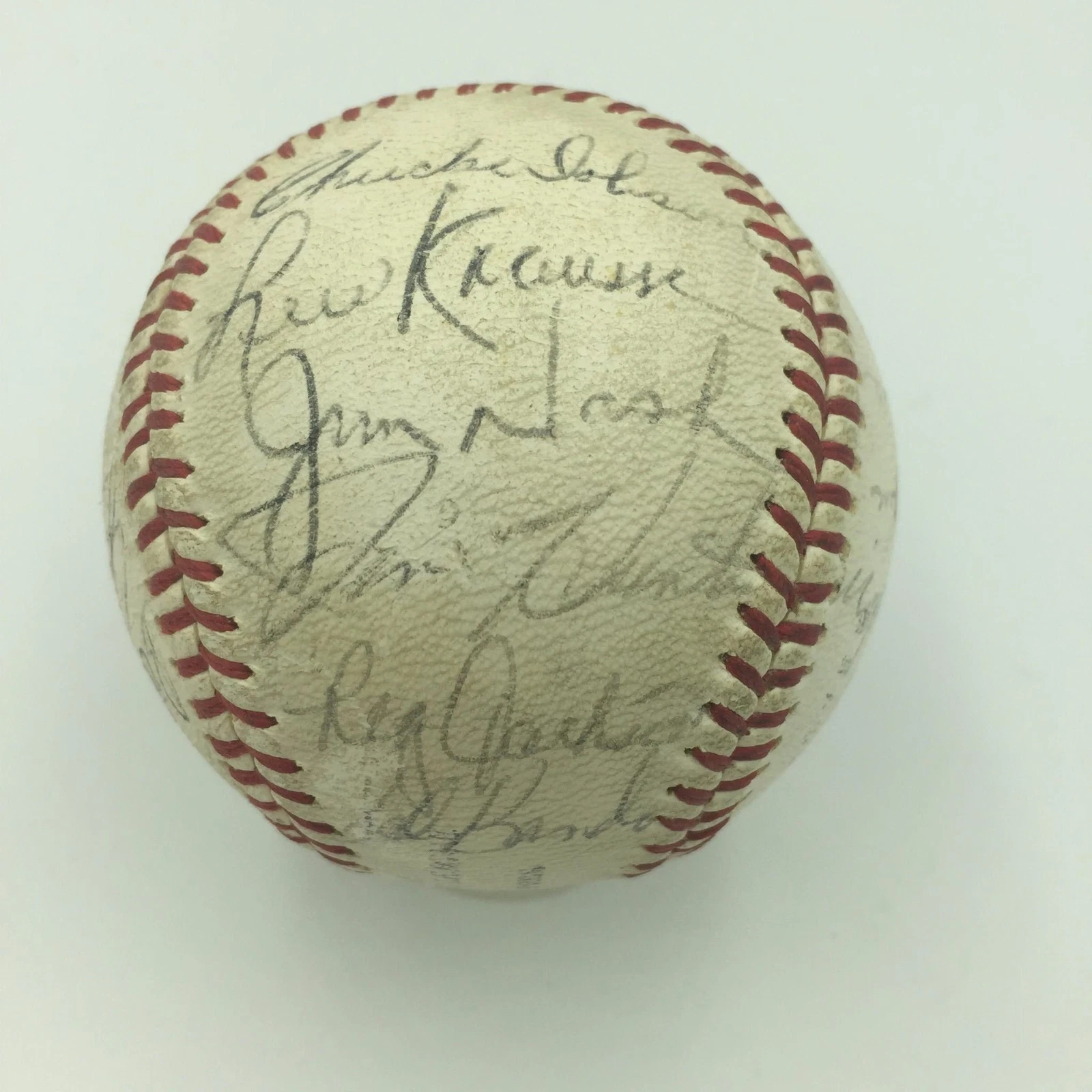1968 Reggie Jackson Rookie Oakland Athletics A's Team Signed Baseball ...