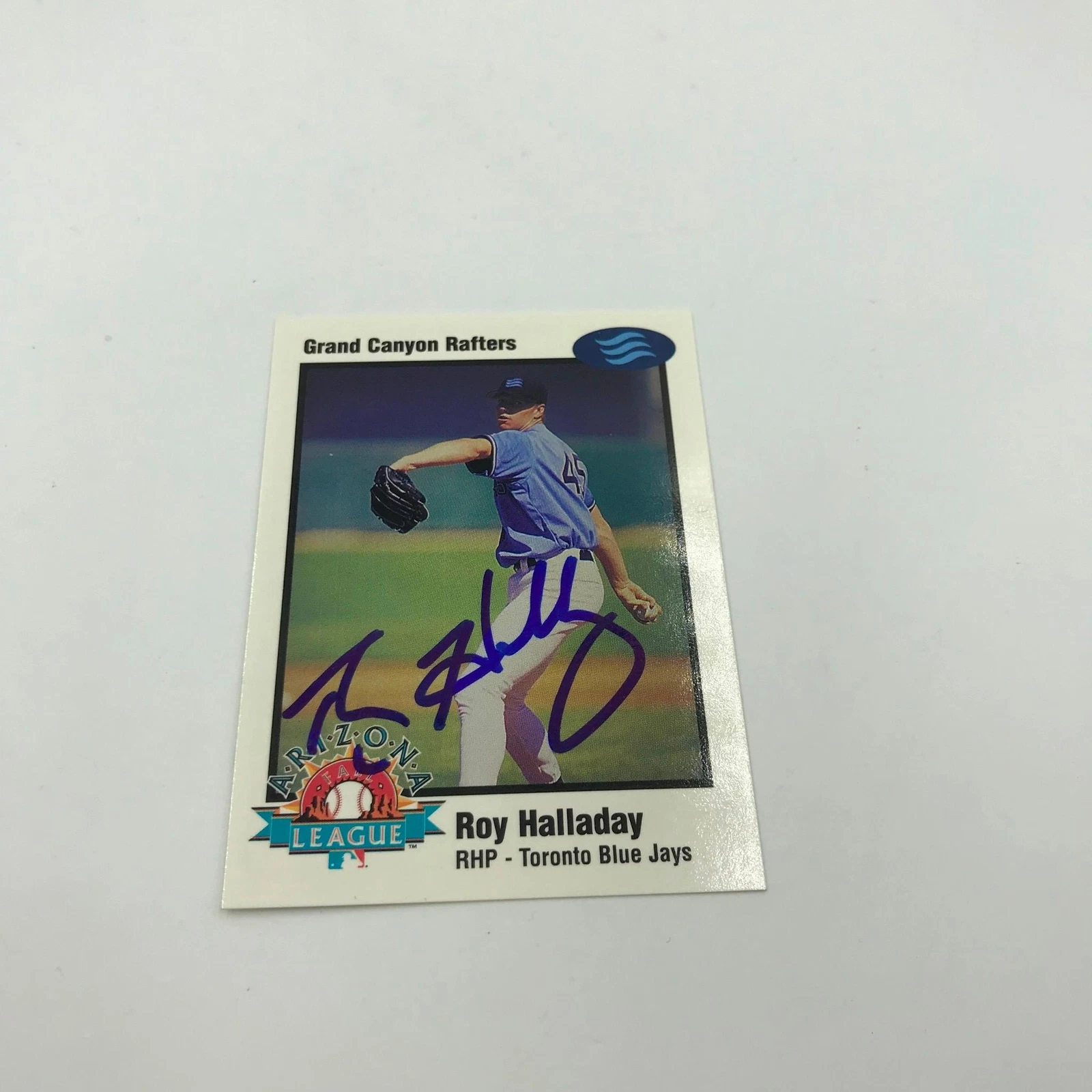 Rare Roy Halladay Pre Rookie Signed Arizona League Grand Canyon Rafters ...