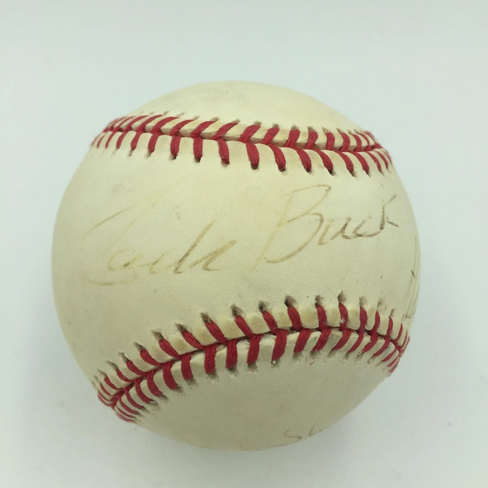 Jack & Joe Buck Mike Shannon Mccarver Cardinals Broadcasters Signed ...