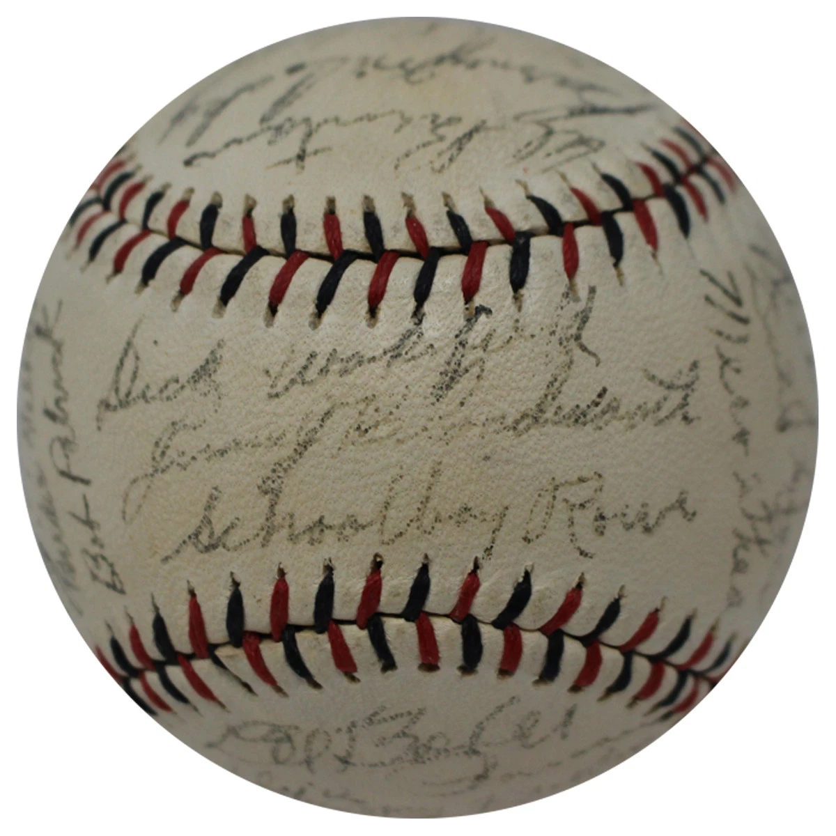 The Finest 1942 Detroit Tigers Team Signed Baseball 30 Signatures With ...