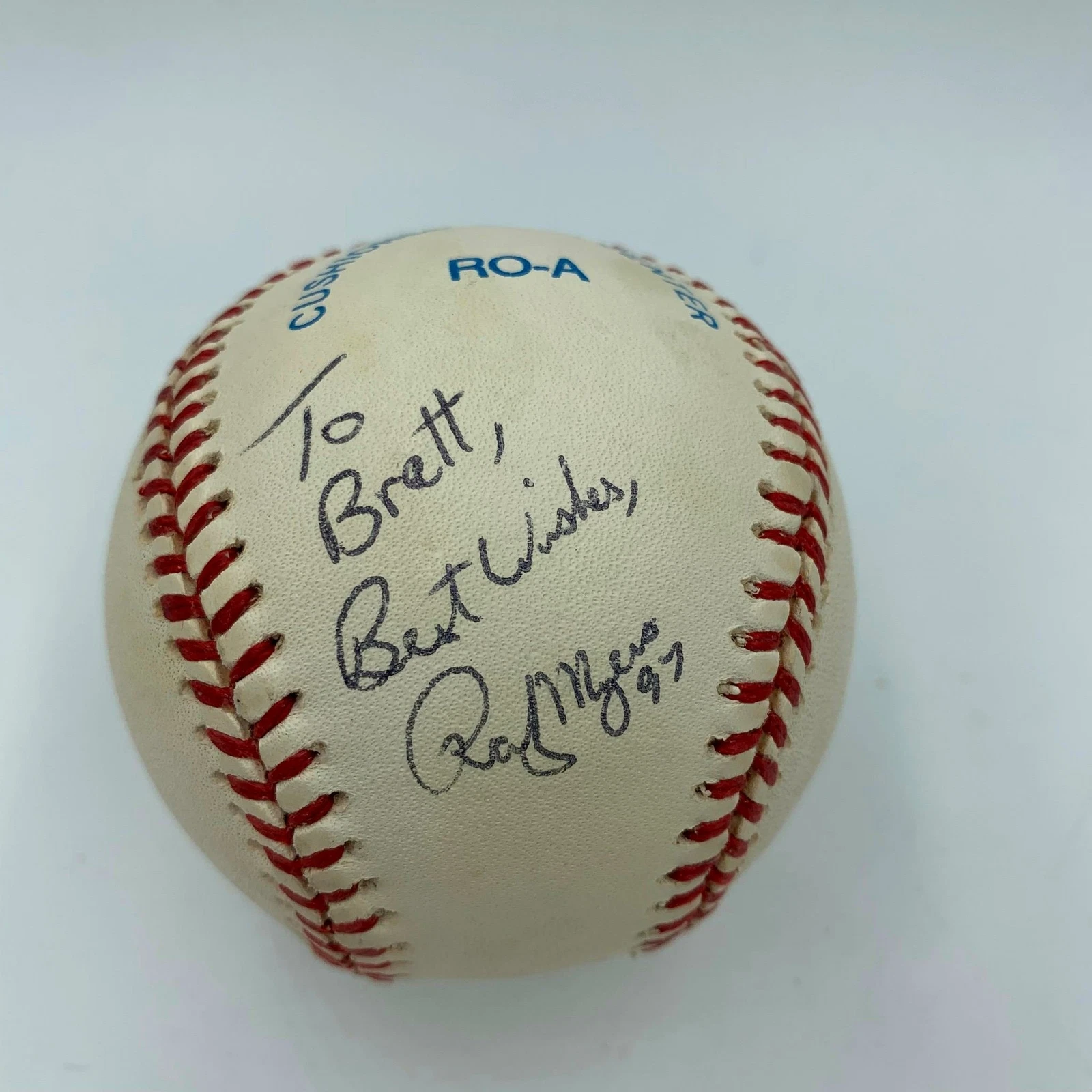 Rare Randy Myers Signed Official American League Baseball With JSA COA ...