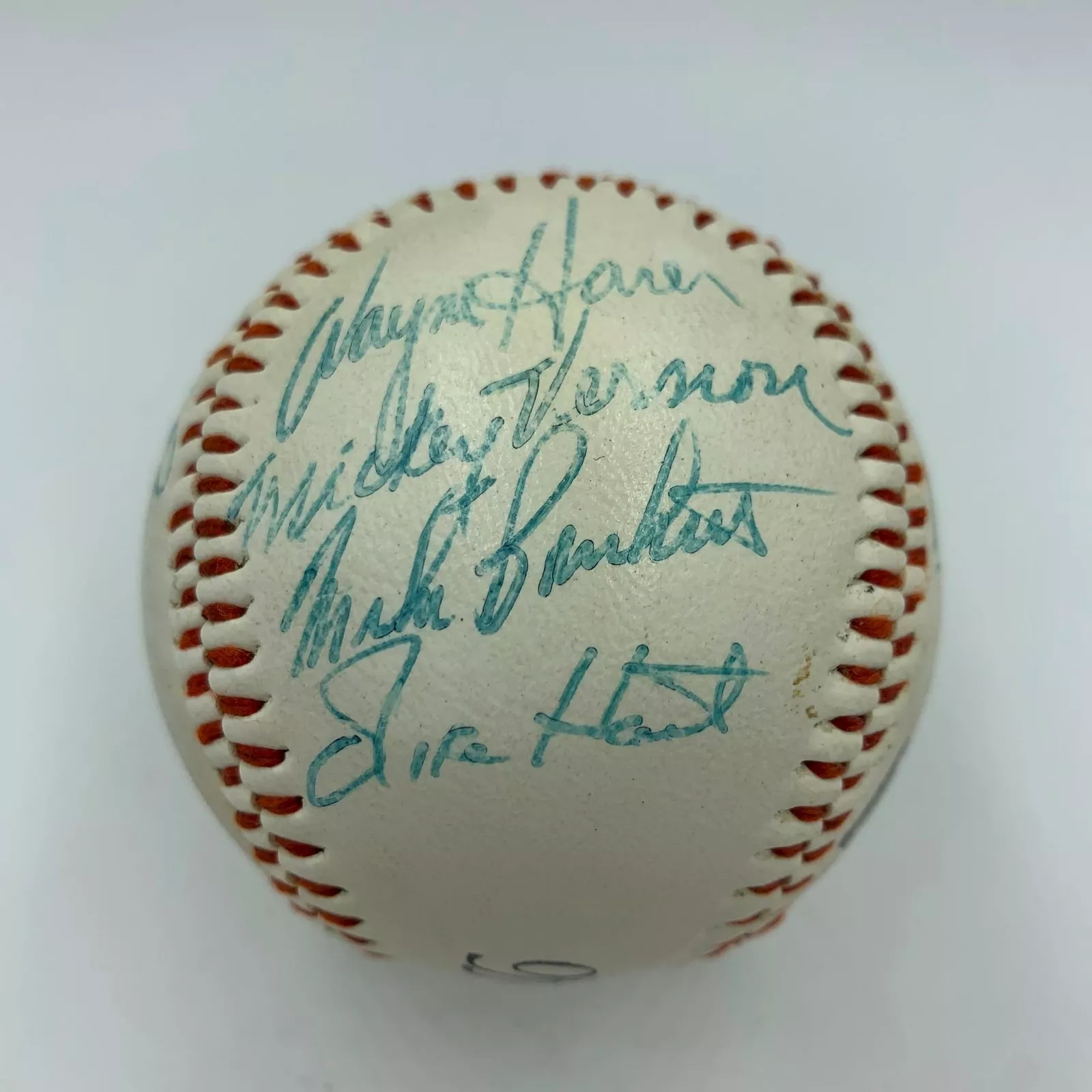 Don Mattingly Pre Rookie 1982 Columbus Clippers Team Signed Baseball ...