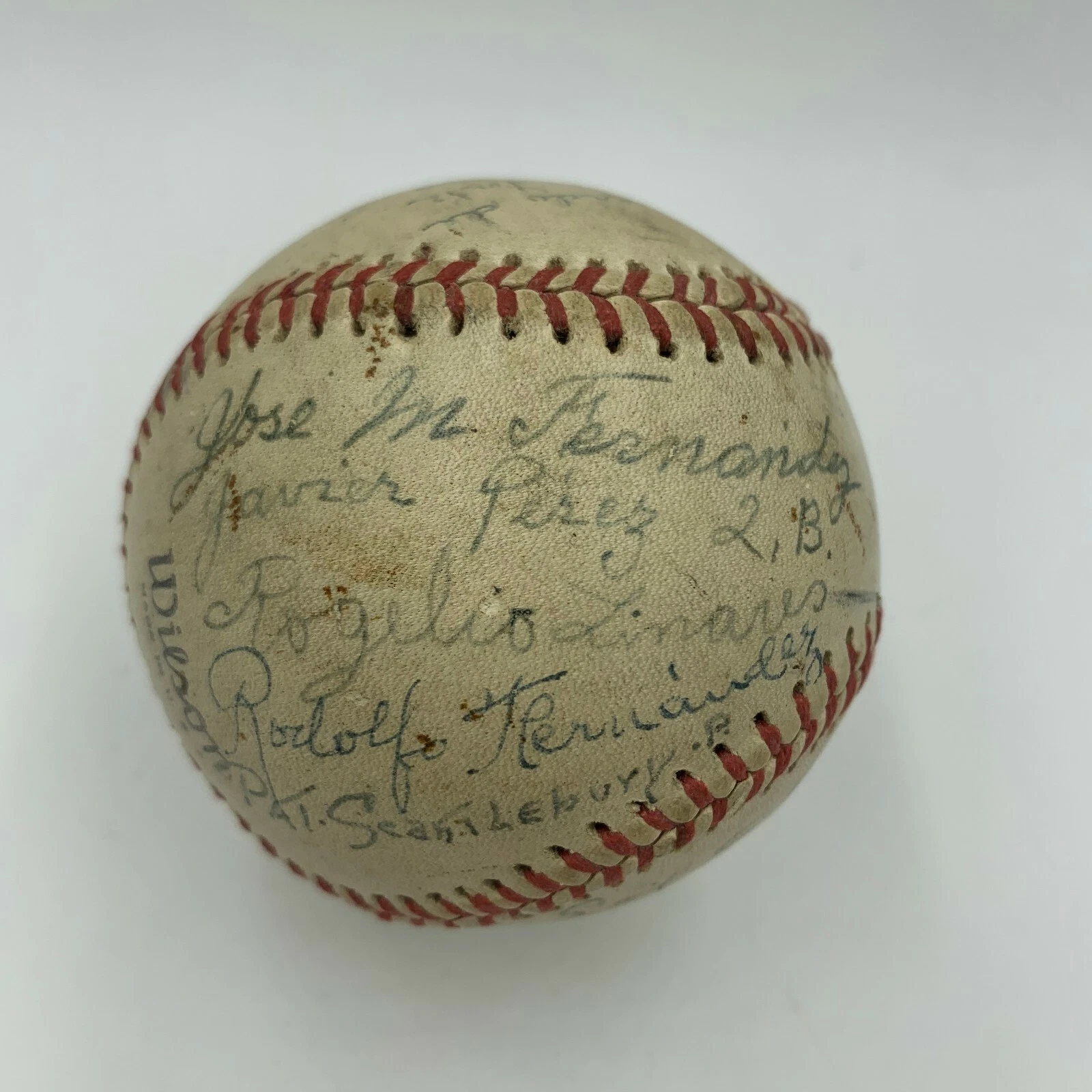 Historic 1944 New York Cubans Negro League Team Signed Baseball JSA COA ...
