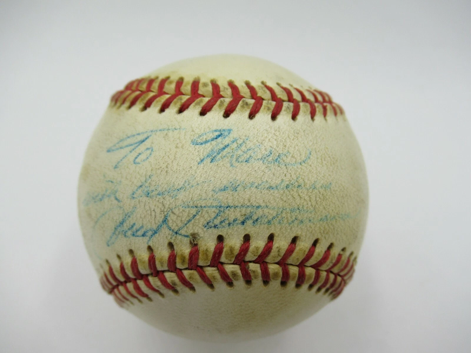 Rare Fred Hutchinson Single Signed Autographed 1950's Baseball JSA COA ...