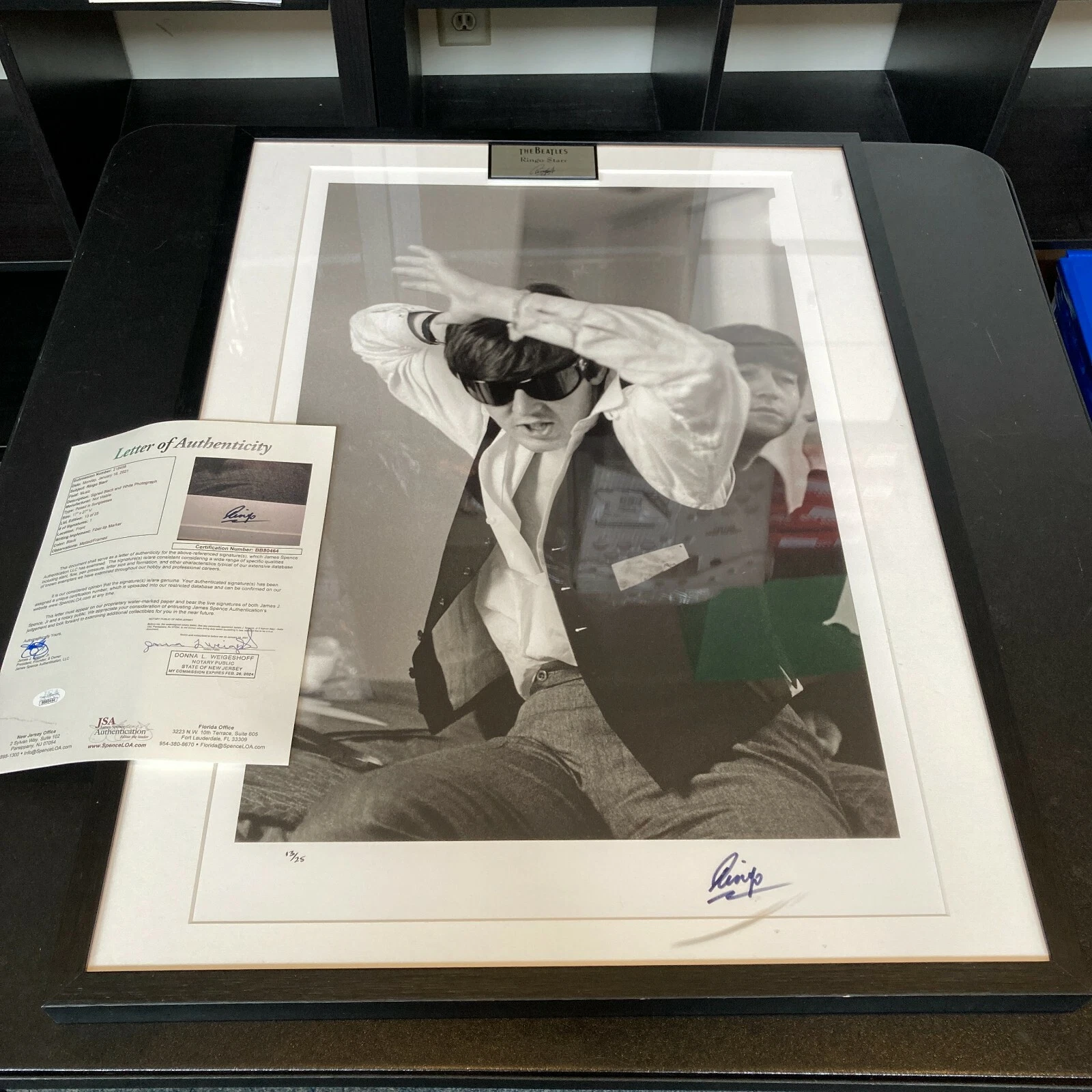 Beautiful Ringo Starr Signed Large 17x27 Photo Limited Edition 13/25 ...